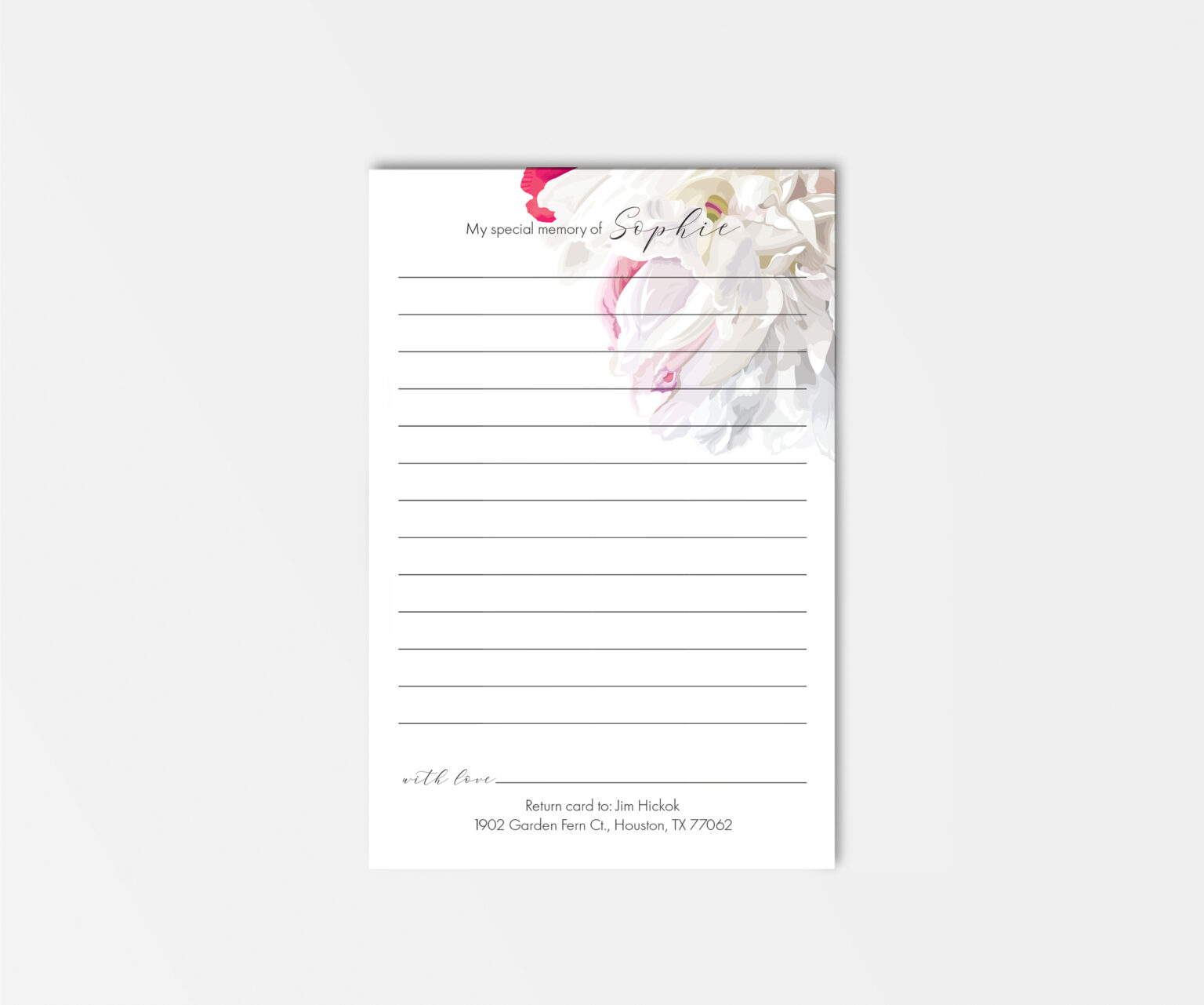Funeral Programs, Memorial Cards & Stationery Printing Services