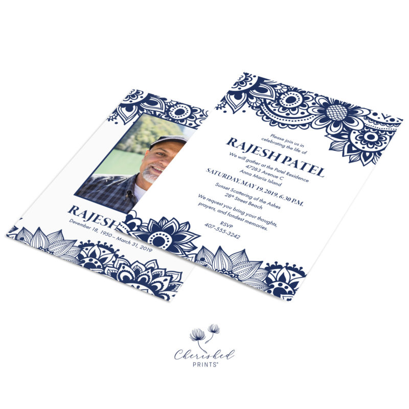 Memorial Announcements and Funeral Invitations - Mourning Cards