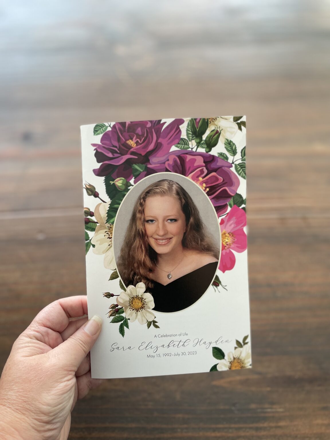 Spring Flowers Funeral Program - Bifold • Cherished Prints