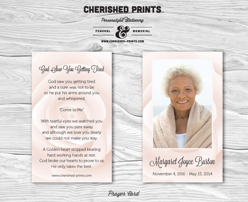 White Rose Prayer Cards • Cherished Prints