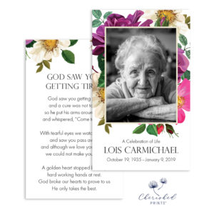 Modern Watercolor Texture Prayer Cards • Cherished Prints