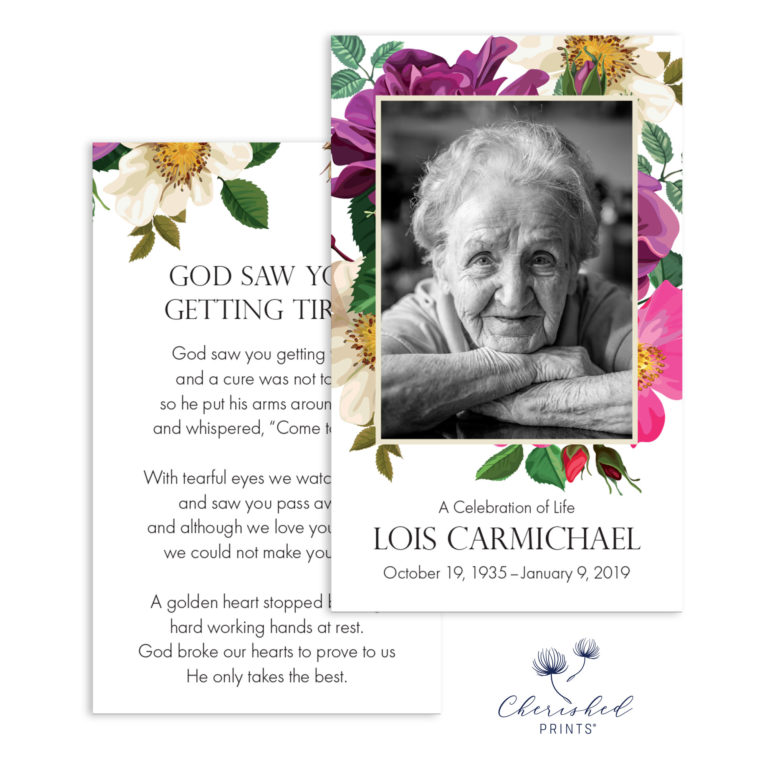Modern Watercolor Texture Prayer Cards • Cherished Prints