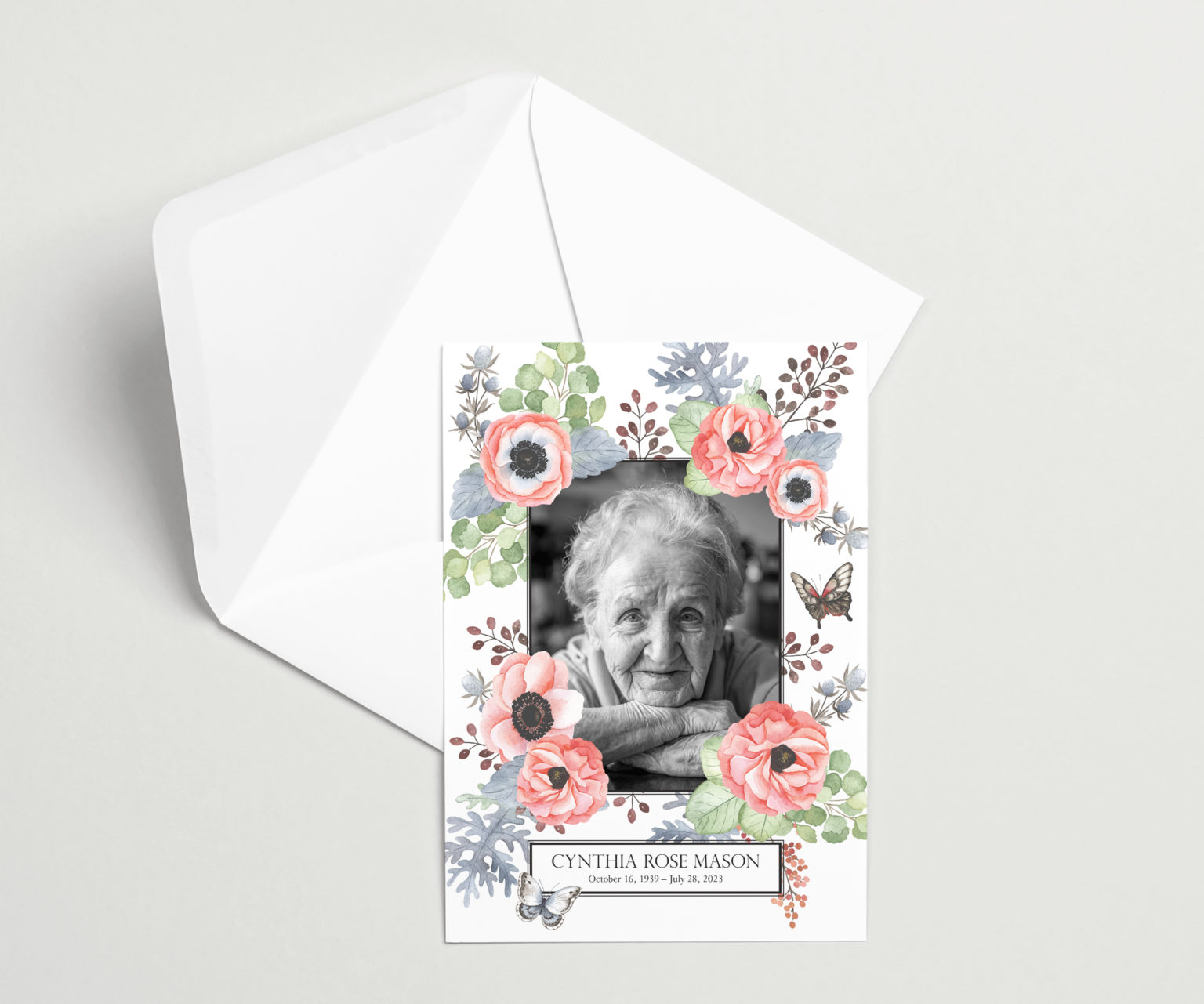 Memorial Announcements & Funeral Invitations • Mourning Cards