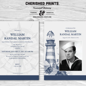 Lighthouse Celebration of Life Invitations and Announcements ...