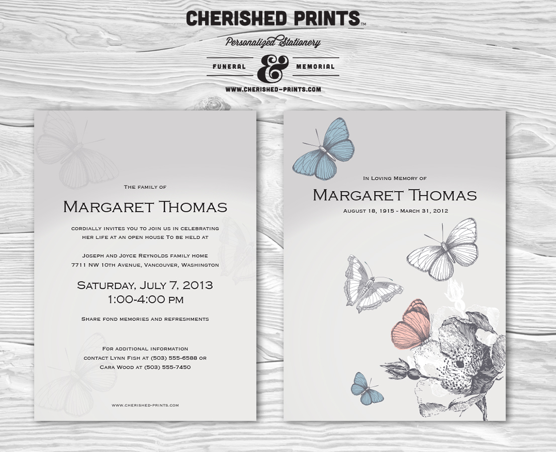 Butterflies For Funeral Service