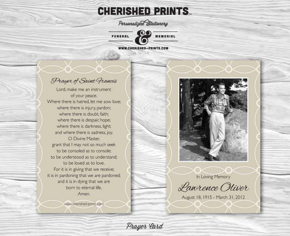 Interlocking Circles Prayer Cards • Cherished Prints