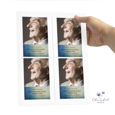 Modern Watercolor Texture Prayer Cards • Cherished Prints