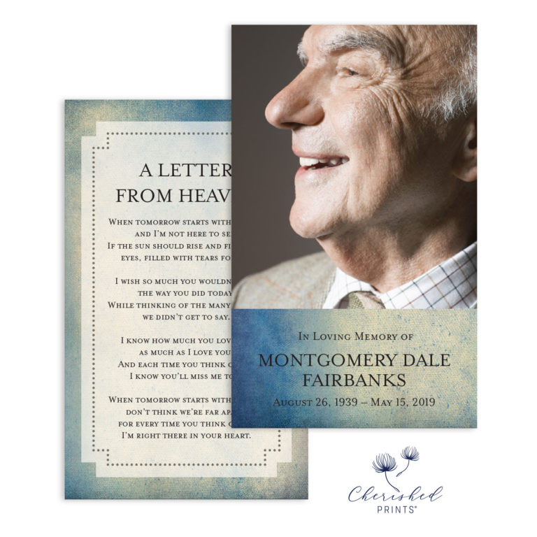 Modern Watercolor Texture Prayer Cards • Cherished Prints