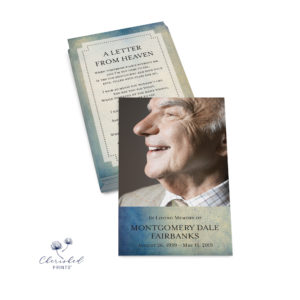 Modern Watercolor Texture Prayer Cards • Cherished Prints