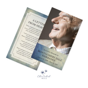 Modern Watercolor Texture Prayer Cards • Cherished Prints