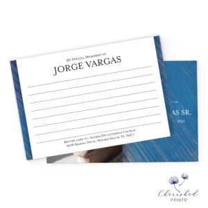 Lighthouse Memory Cards for Memorials and Funerals • Cherished Prints