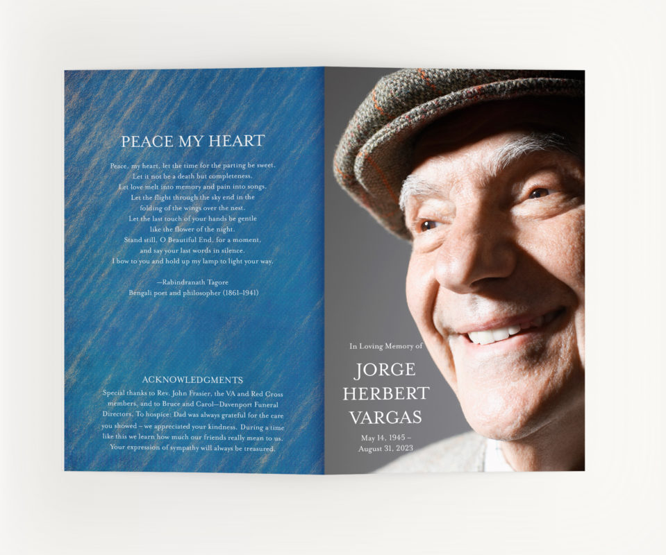 Premium Funeral Program Designs • Cherished Prints