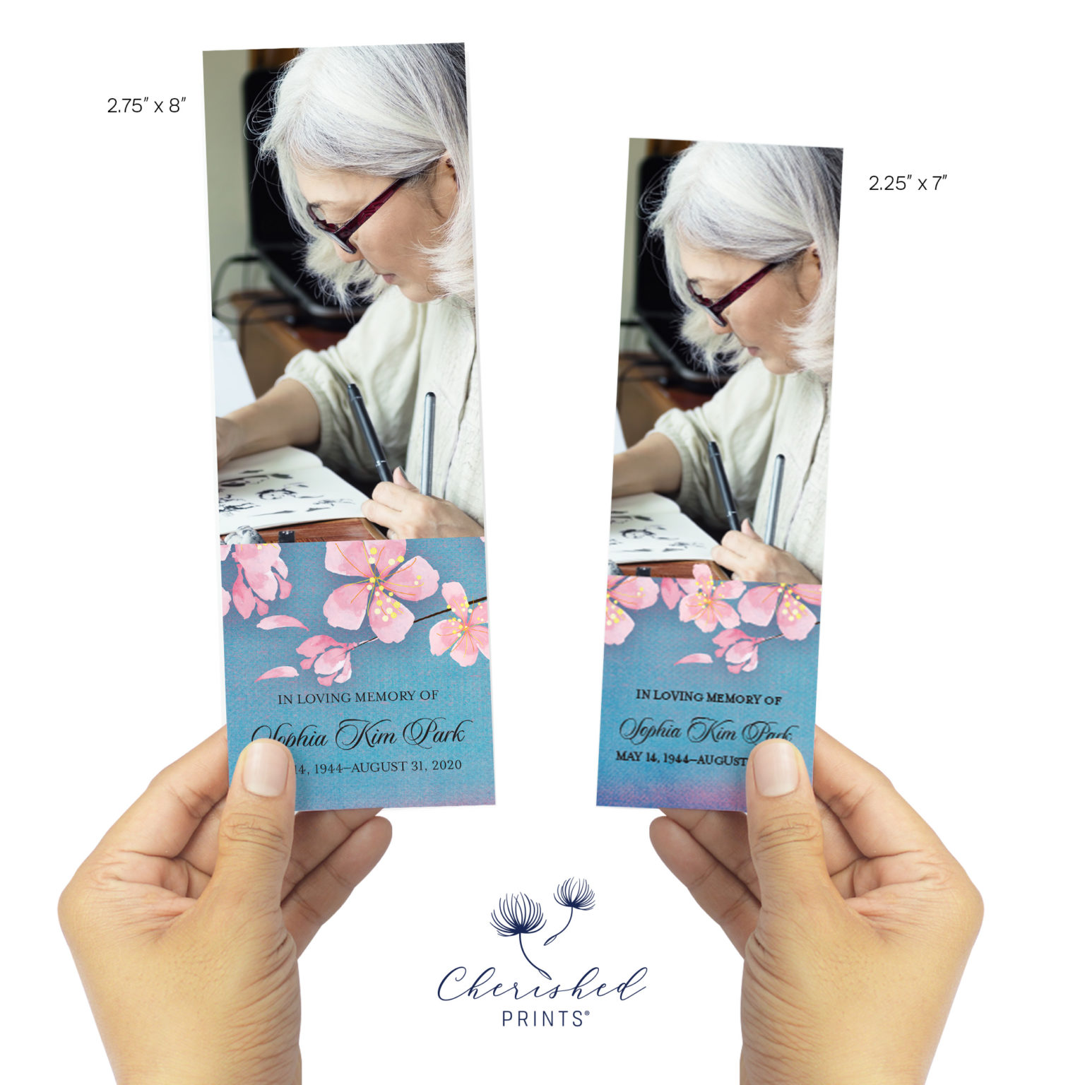 Memorial Bookmarks: Laminated Photo Keepsakes Memorial cards