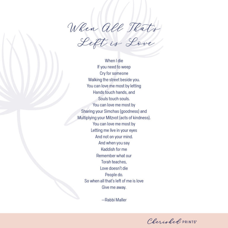 When All That's Left is Love • Cherished Prints