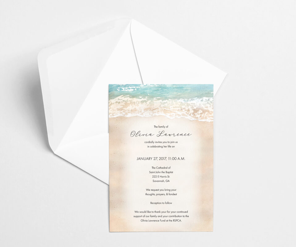 Memorial Announcements & Funeral Invitations • Mourning Cards