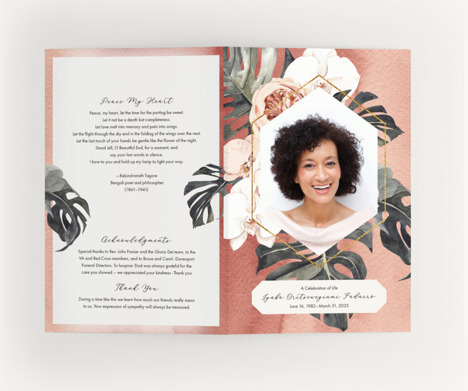 Premium Funeral Program Designs • Cherished Prints