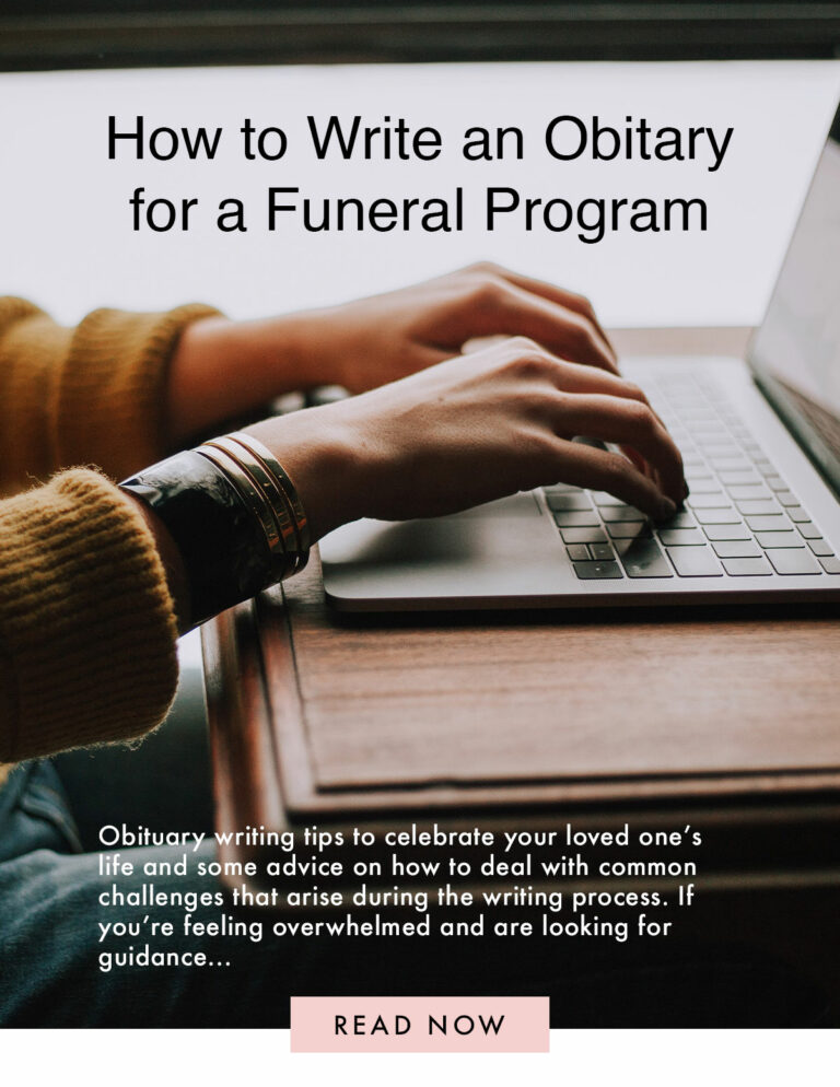 How to Write an Obituary for a Funeral Program • Cherished Prints